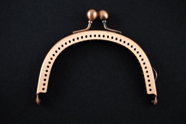 Фермуар (замок для сумочки) 85х70х9мм, цвет античная медь, железо, 1006-015, 1шт