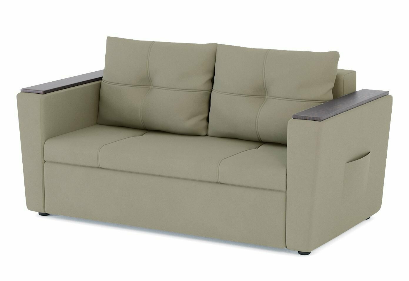 Диван-кровать Дубай Майами еврокнижка, велюр Зара Лайт 04