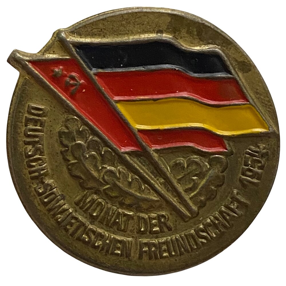 Знак "Месяц германо-советской дружбы" ГДР 1954 г.
