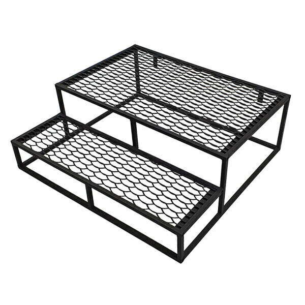 Крыльцо Эко Сота 2 ступени ПВЛ с площадкой 60 см приставная 34х150х92 см