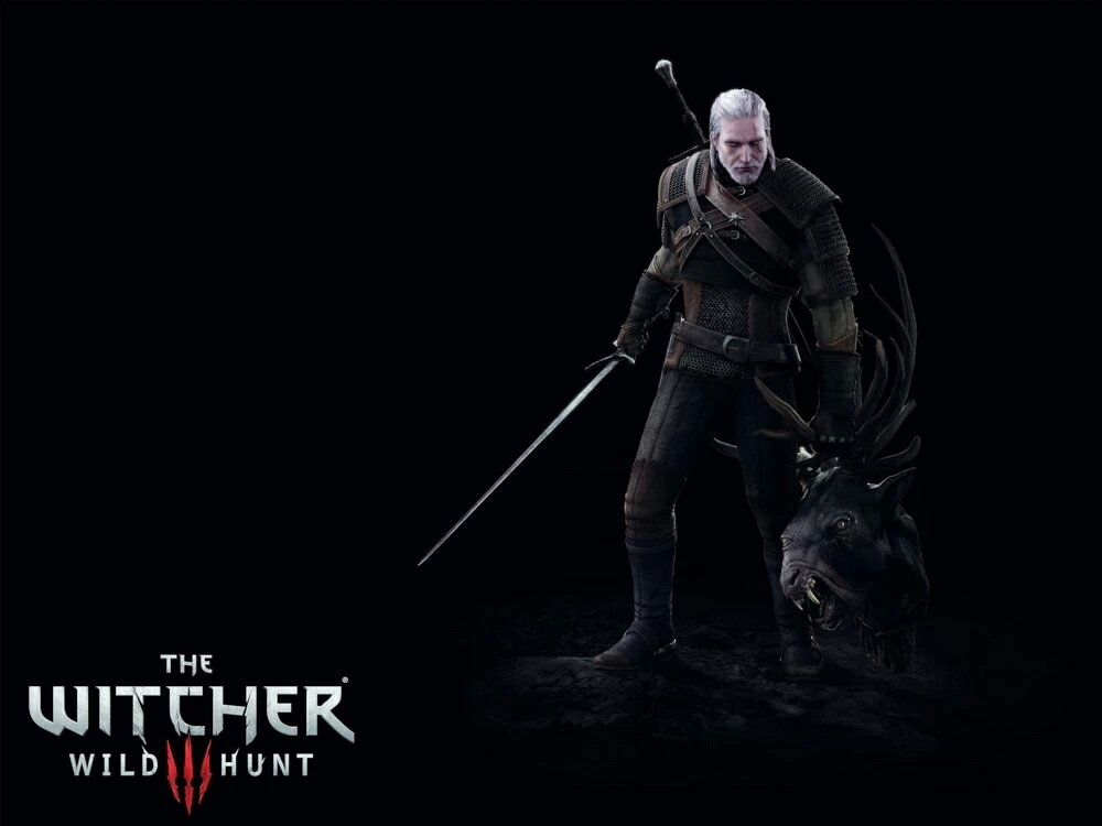 Плакат, постер Witcher 3, Ведьмак 3 на холсте, размер 42х60см