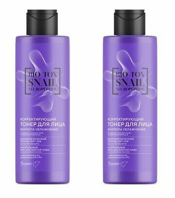 Белита-М Тонер корректирующий для лица Bio-Tox Snail Neuropeptide, Формула увлажнения, 200 мл, 2 шт