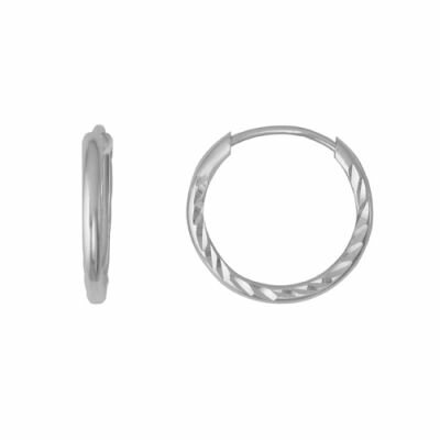 Серьги конго, серебро, 925 проба