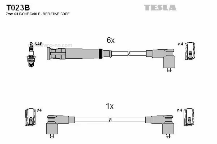 TESLA T023B Провода BMW 3 E30 1982-86
