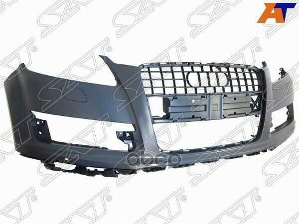 Бампер передний Audi Q7 09-15 (Под омыватели фар) Sat арт. STAU30000A0