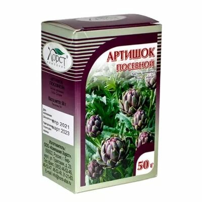 Травяной Сбор Артишок (посевной лист)для Печени, 50 г - "Хорст" / для Почек
