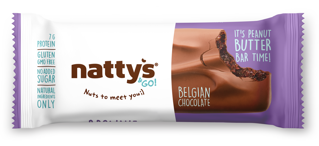 Батончик Nattys&Go Brownie шоколадный с арахисовой пастой и какао 45 г