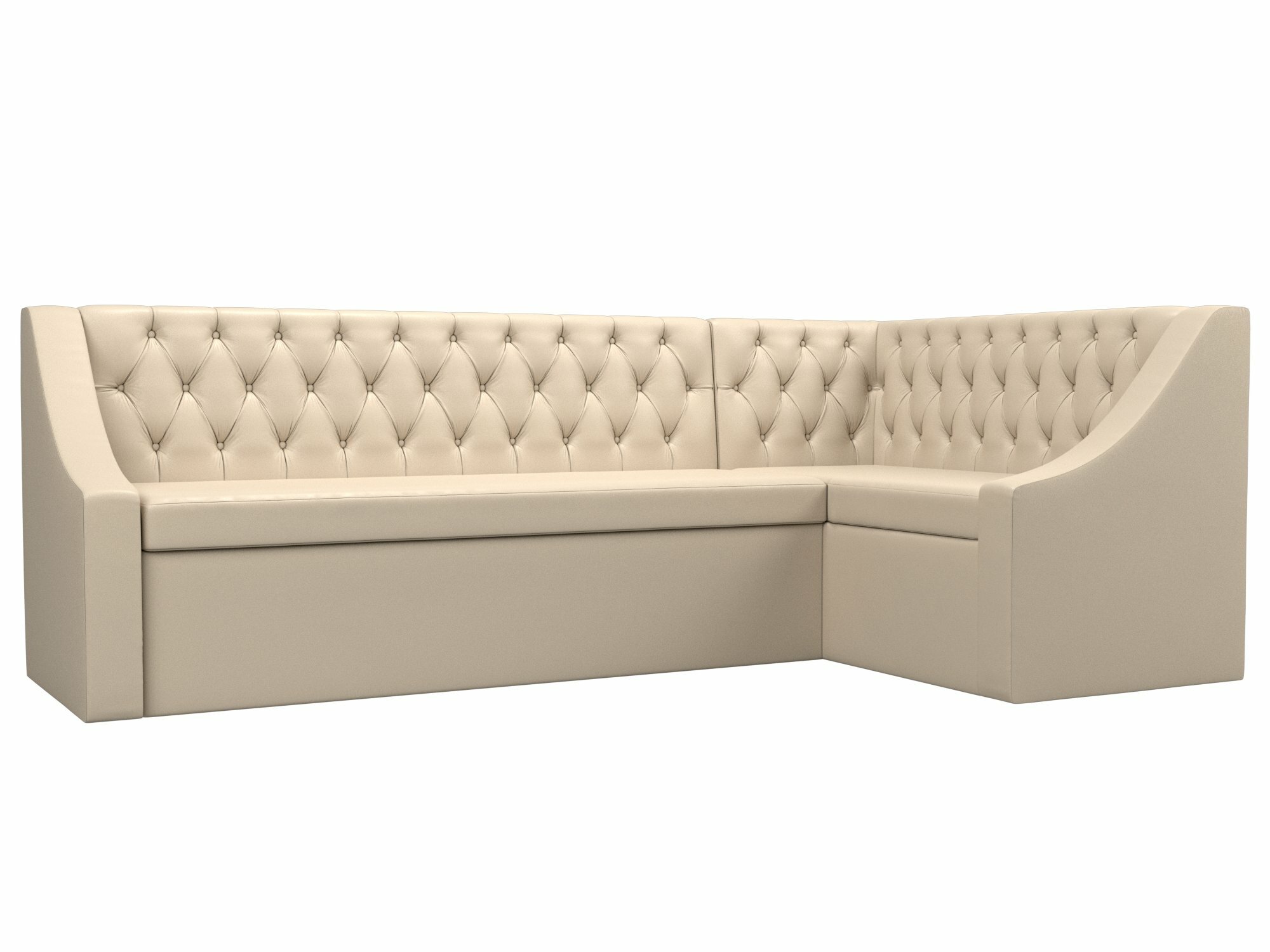 Кухонный угловой диван Мерлин правый угол, Экокожа, Модель 100458