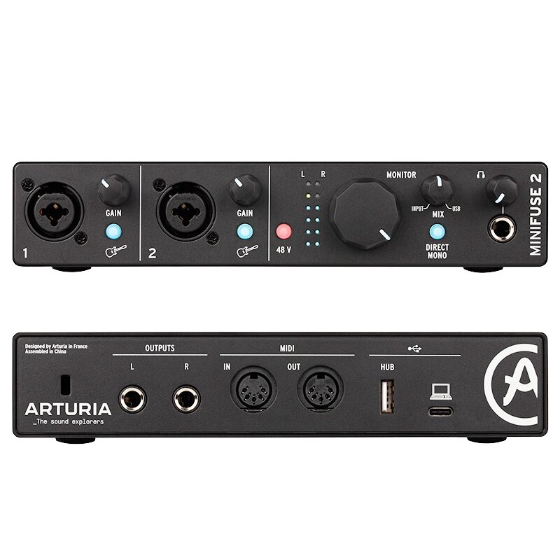 ARTURIA MiniFuse 2 MIDI интерфейс черный