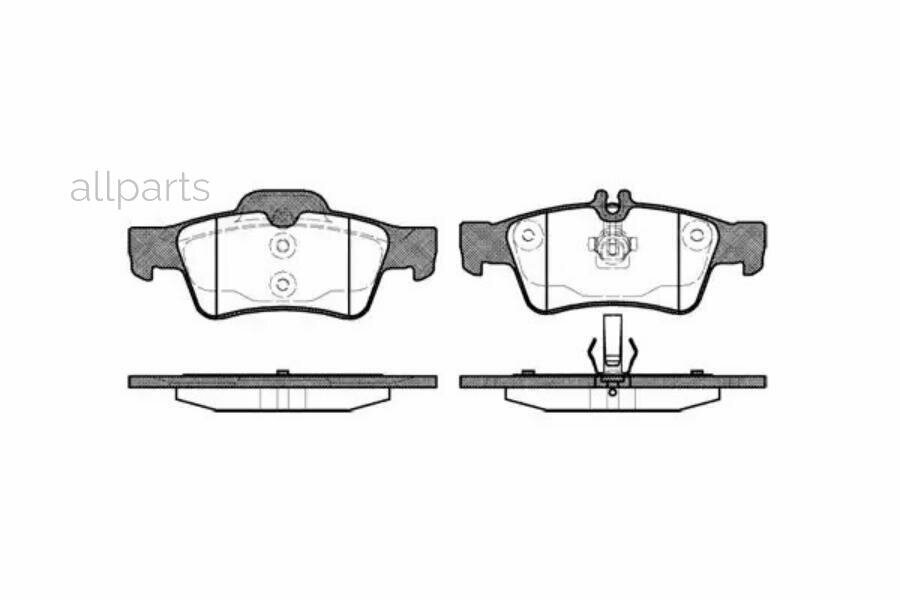 REMSA 099100 Комплект тормозных колодок дисковый тормоз