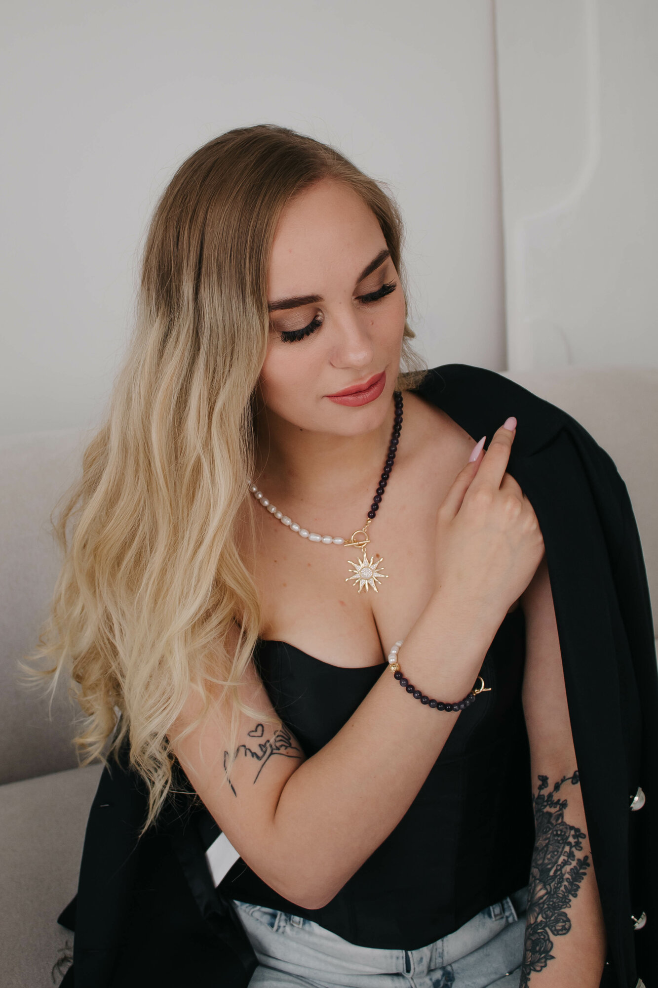 Браслет, аметист