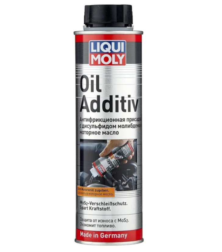 LIQUI MOLY 1998/8342/2500 Антифрикционная присадка с дисульфидом молибдена Oil Additiv, 0.3л