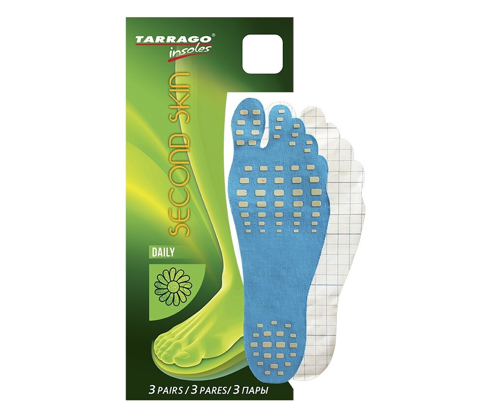 Стельки-стикеры Tarrago Second Skin (3 шт.) р.36-38