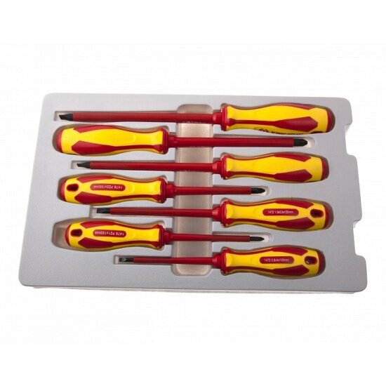 Набор отверток King Tony 30607MR, диэлектрические, 7 предметов