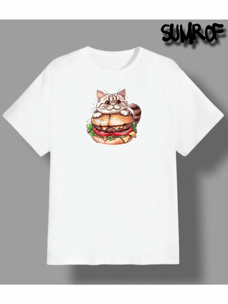 Футболка Кот бургер