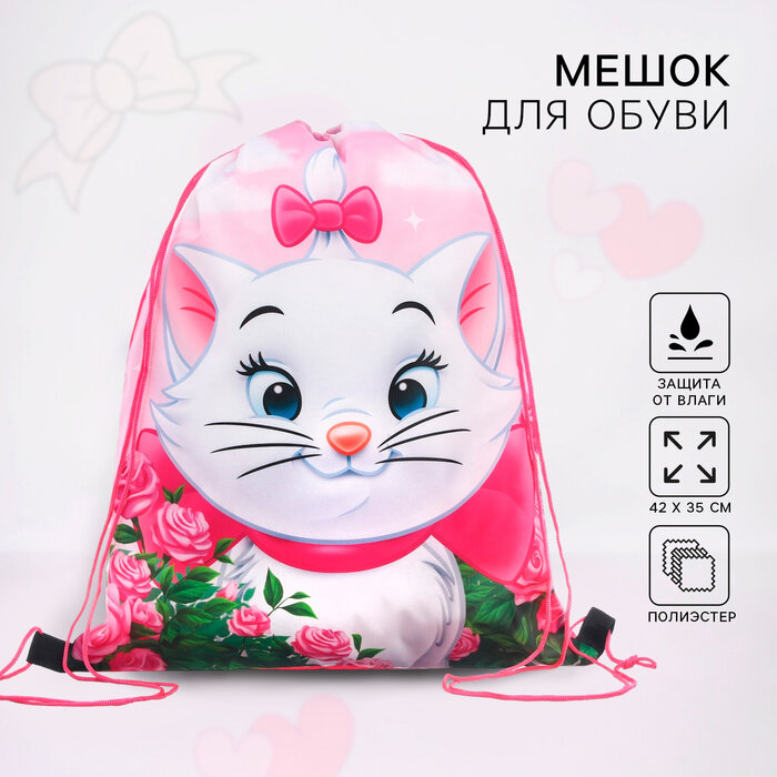 Мешок для обуви 420*330 мм, Коты Аристократы "Кошечка Мари", 10145873