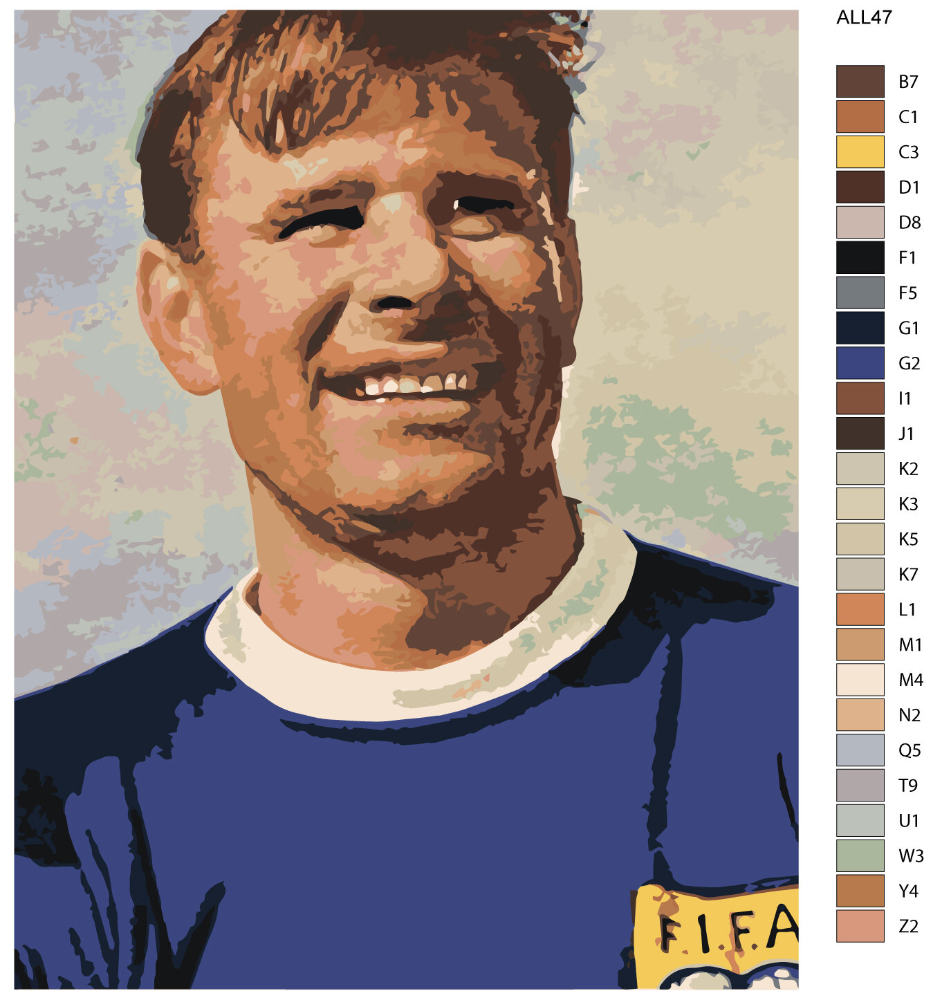 Картина по номерам "Лев Яшин" ALL47 40_50