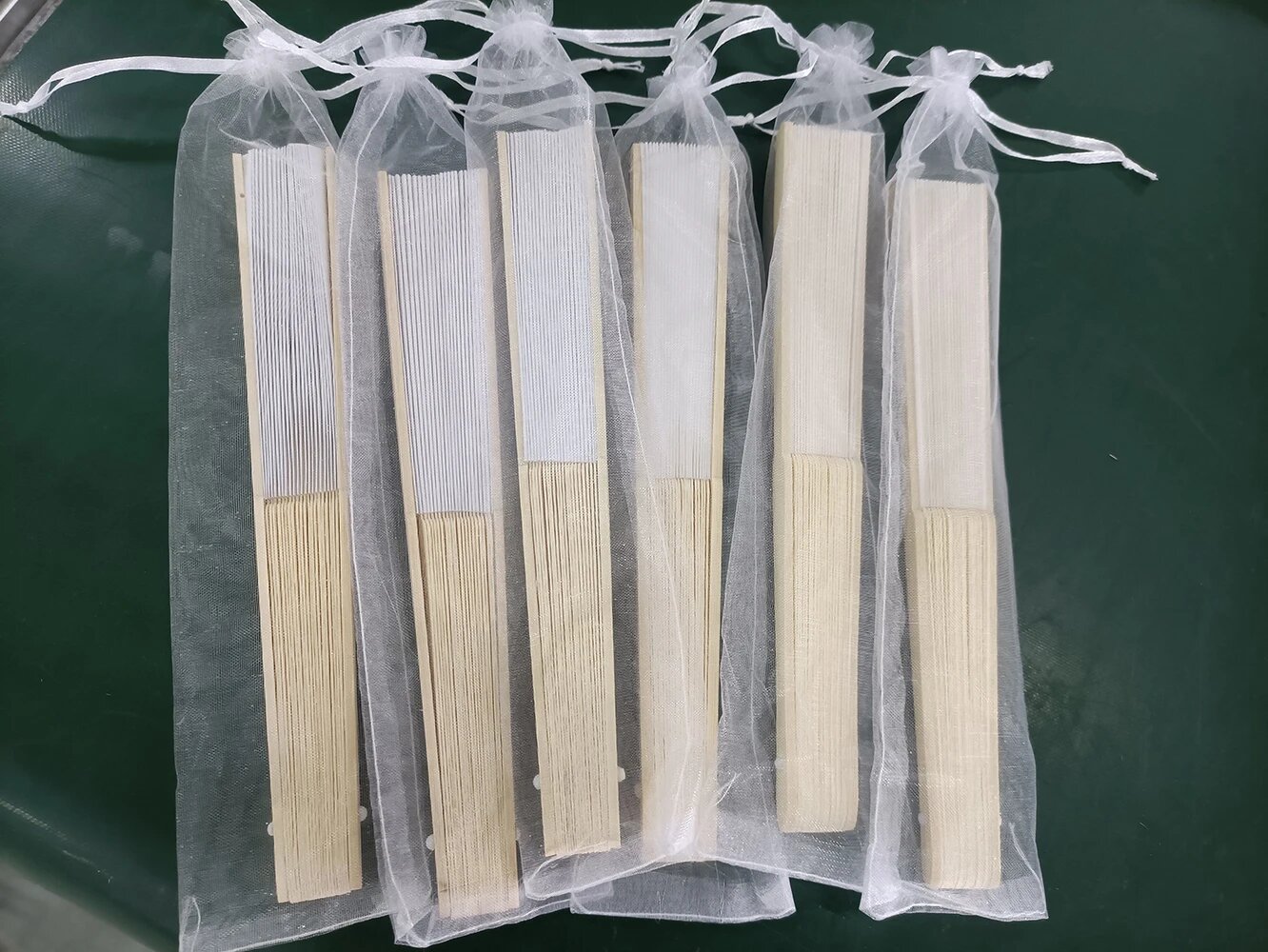 Персонализированный складной веер, белый, 30pcs