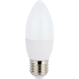 Лампа светодиод. Ecola candle LED 7,0W Premium E27 2700K свеча (композит) 106х37