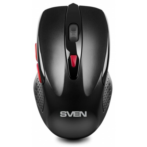Мышь беспроводная SVEN RX-450W черный, 3200 dpi, радиоканал, USB, кнопки - 6
