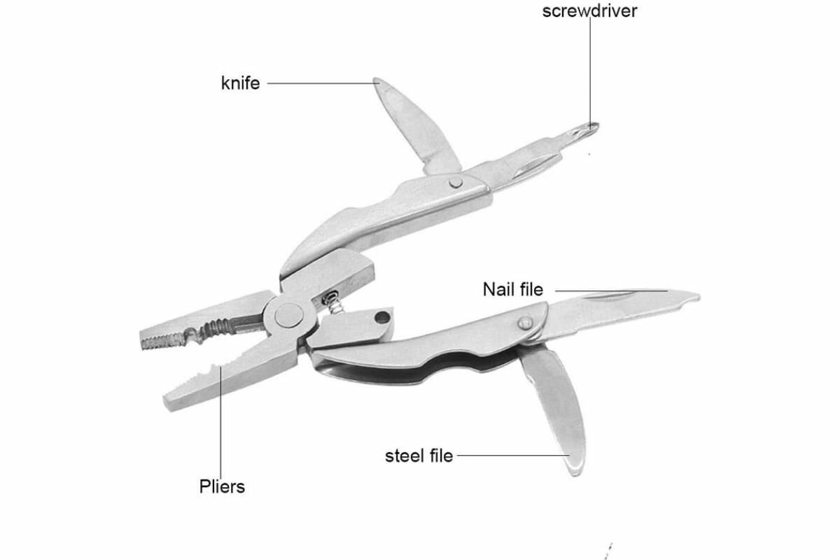 Мультитул для рыбалки WORKPRO мини 9-В-1 WP382016