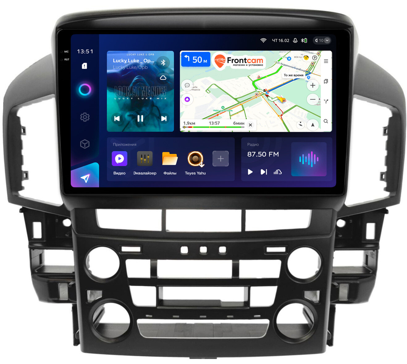 Штатная магнитола Teyes CC3 2K 4/64 9.5" RM-9-0529 Toyota Harrier (XU10) 1997-2003 (авто без CD) Android 10 (4G-SIM, DSP, QLed)