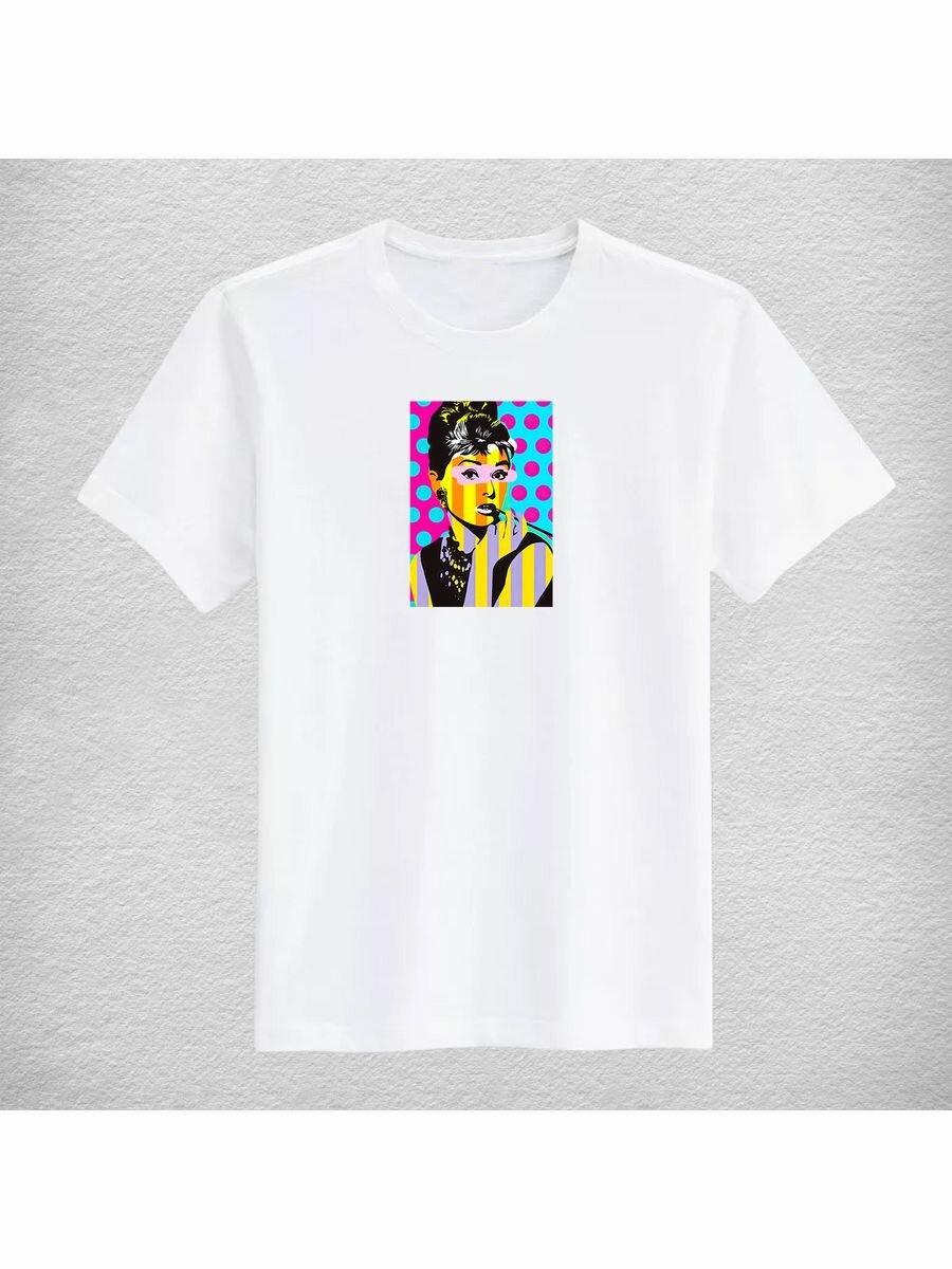 Футболка одри хепберн pop art gerl