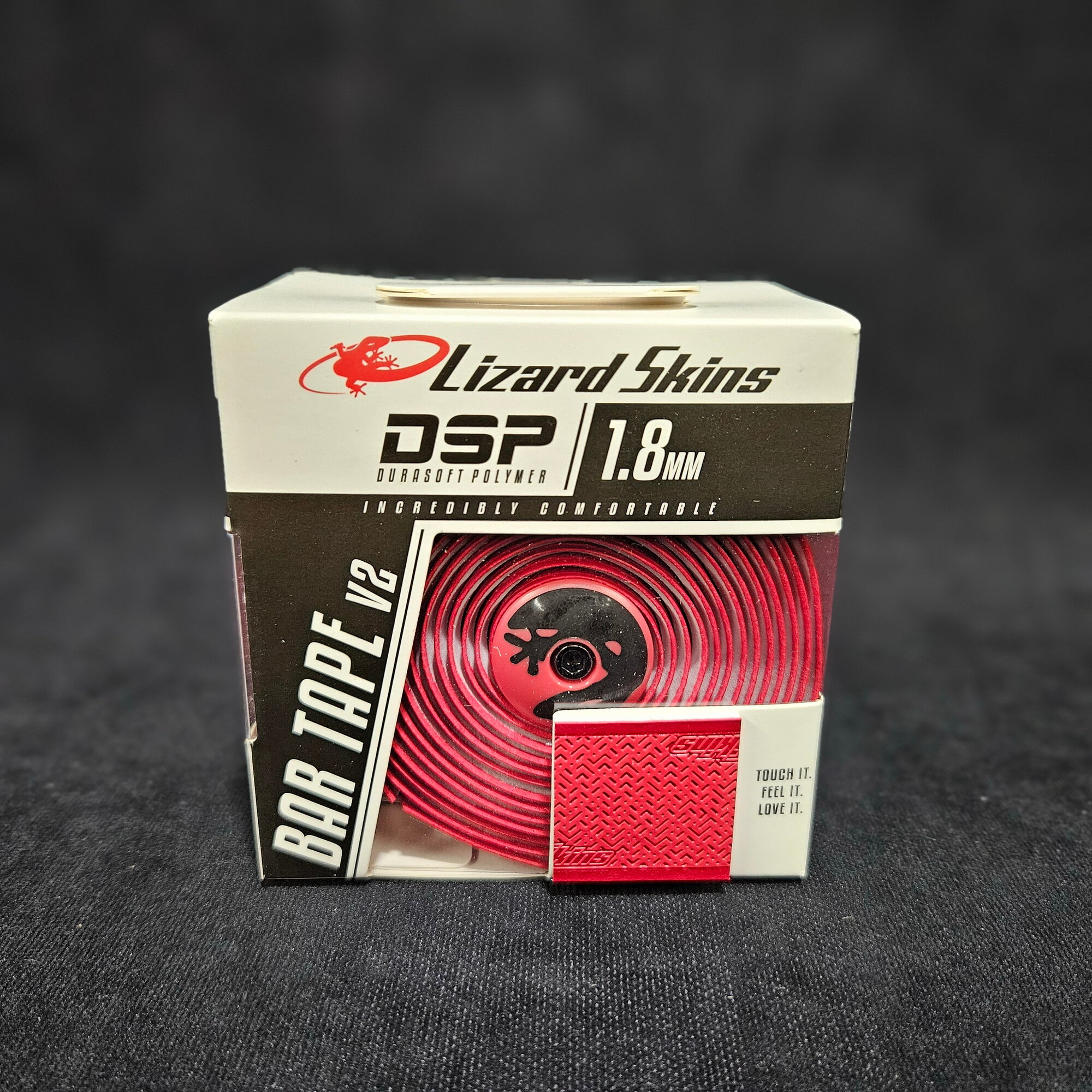 Обмотка (лента) для руля велосипеда Lizard Skins DSP V2 1.8 mm, Crimson Red, толщина 1.8 мм, красная