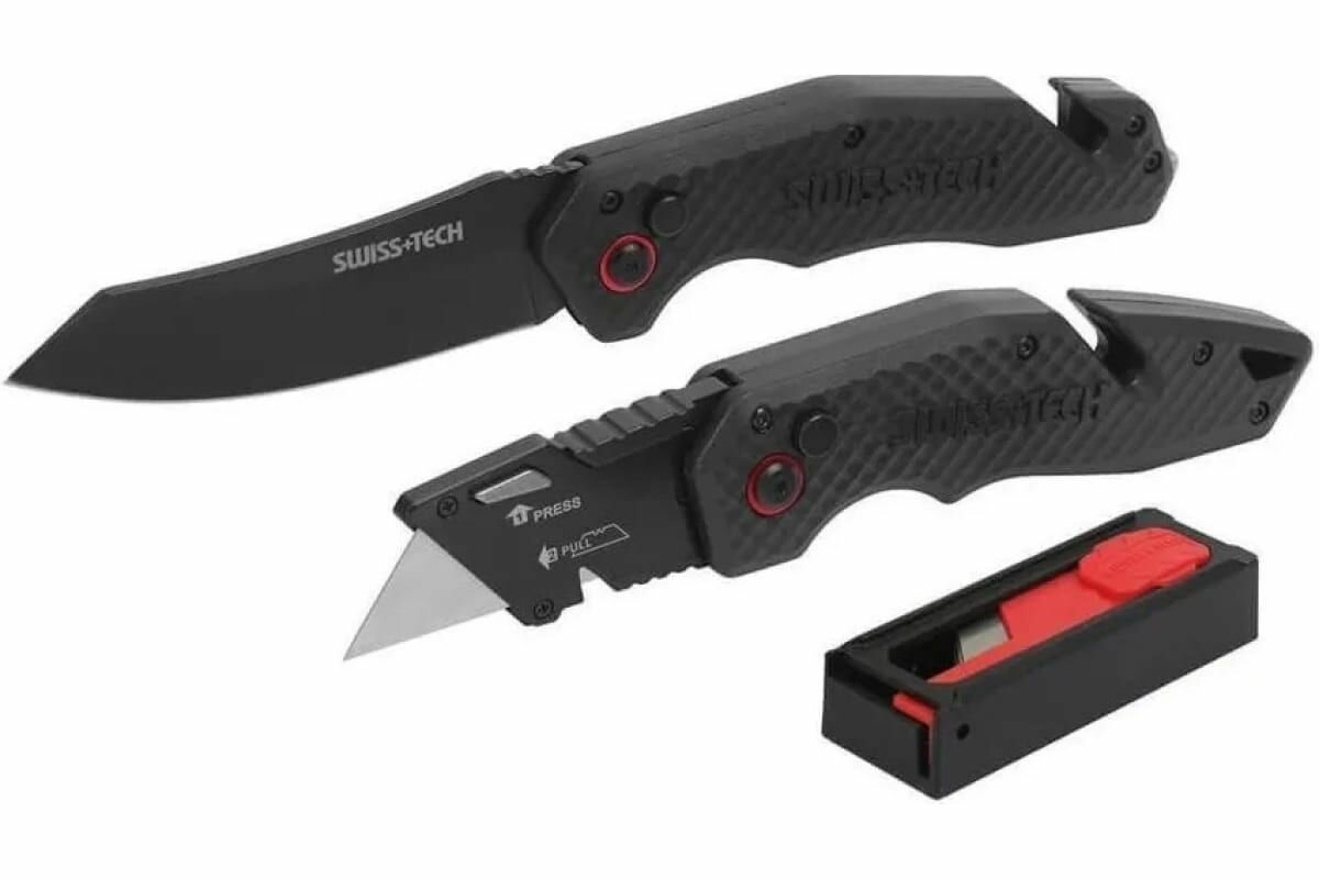 Набор складных ножей Swiss+Tech набор лезвий 2шт ST001053