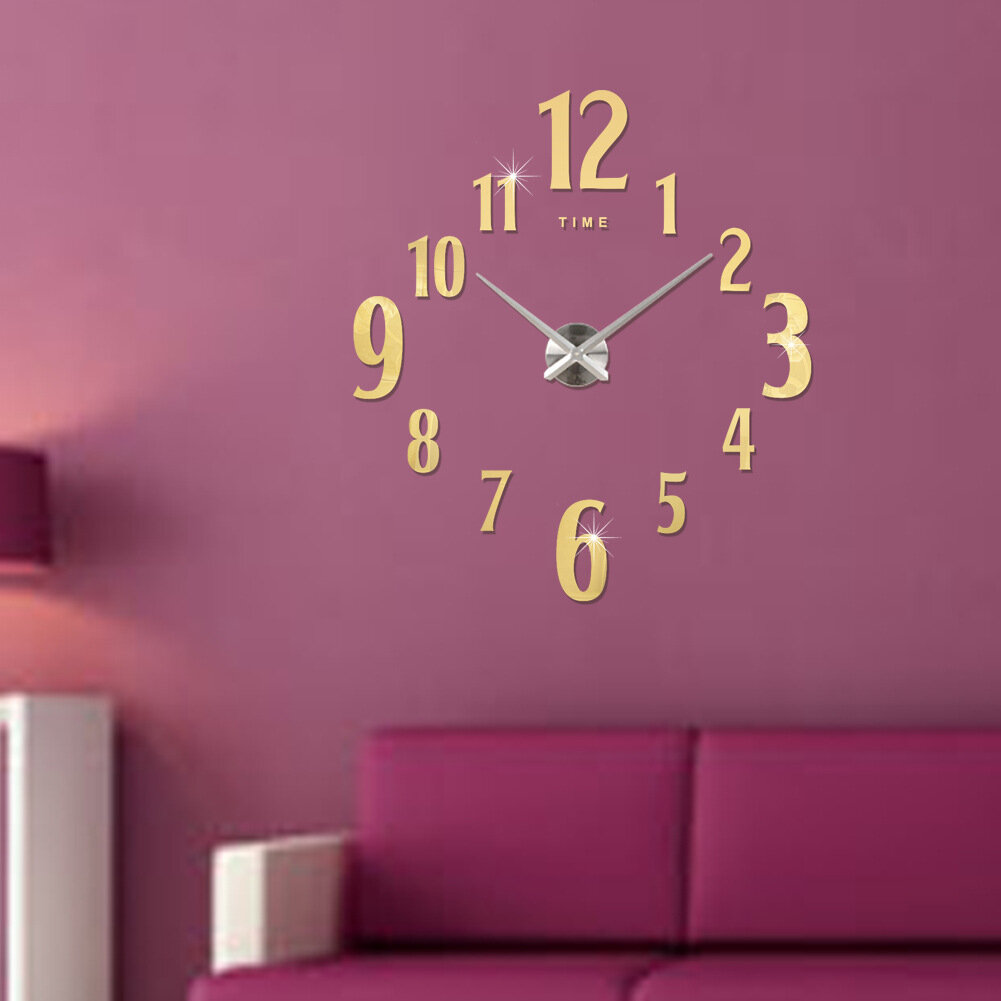 Прямые продажи с завода: креативные настенные часы увеличенного размера, настенные часы для самостоятельной сборки, зеркальные настенные часы, зеркальные наклейки на стену, настенные часы.