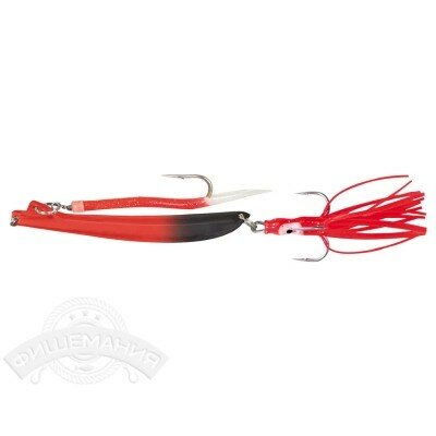 Пилькер Stinger BiColor Pilk 500 гр #3 Fl. Red-Black/GLOW #10/0