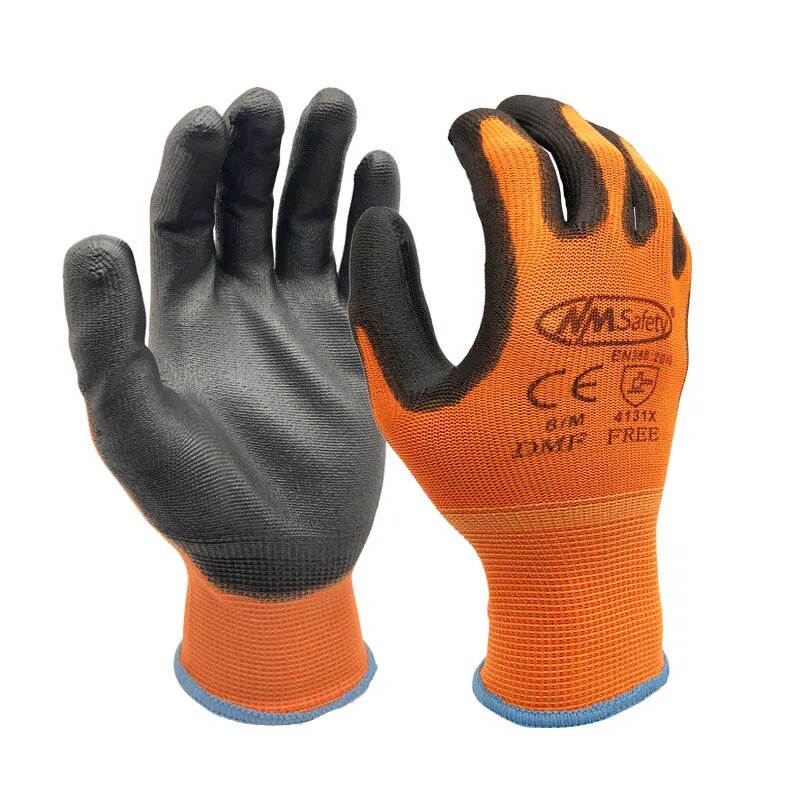 Защитные перчатки NMSafety нейлоновые, черные, XXL, PU1350OR-DMF12