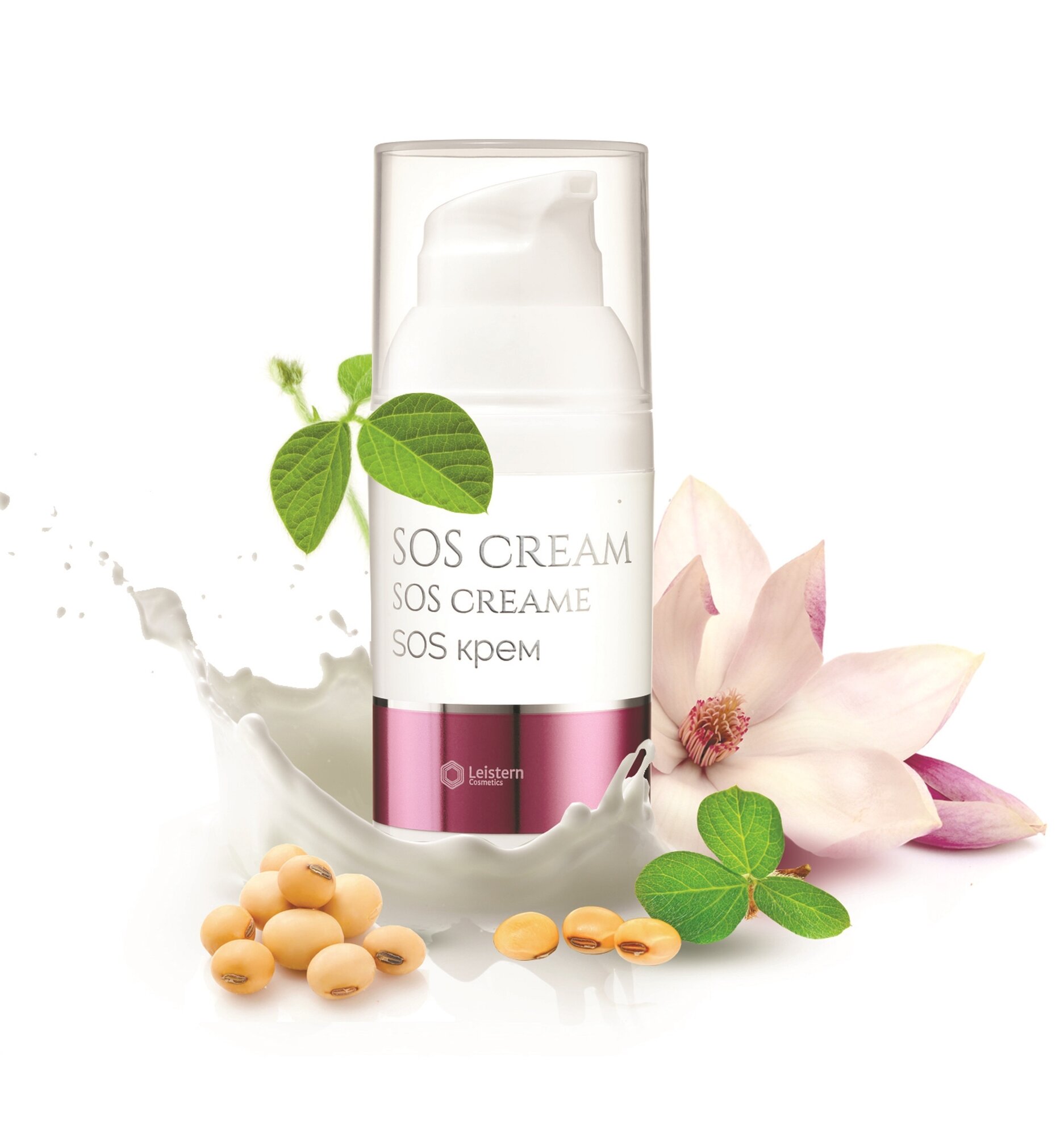 Крем от воспалений от раздражений от ожогов. Leistern Cosmetics SOS Крем. SOS cream 30ml