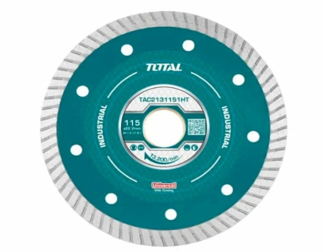Диск алмазный ультратонкий 115x1.2x22.2мм , 8мм , TOTAL TAC2131151HT