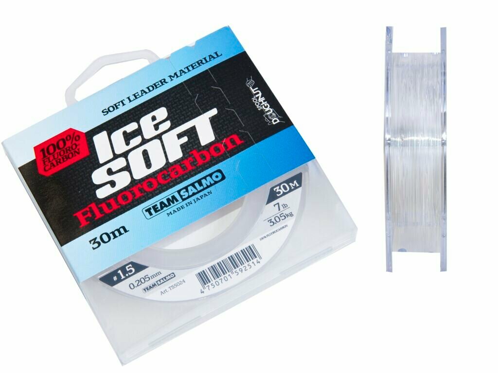 Леска монофильная Team Salmo ICE SOFT FLUOROCARBON 030/020