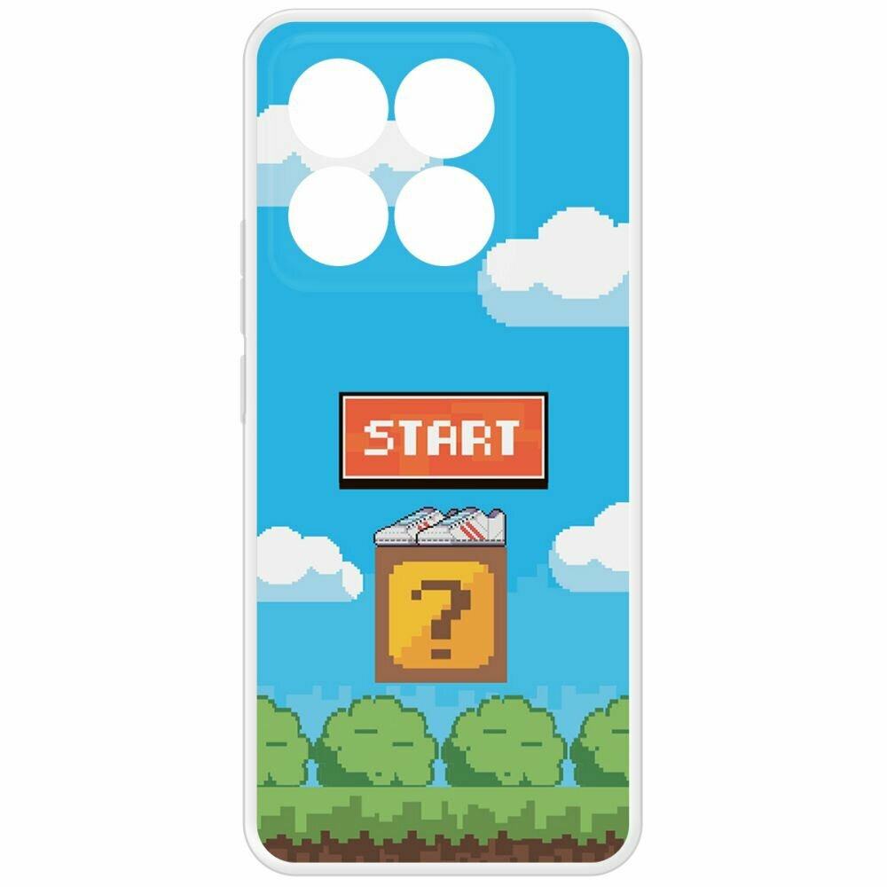 Чехол-накладка Krutoff Clear Case Кроссовки детские 8-Бит для Xiaomi 14T