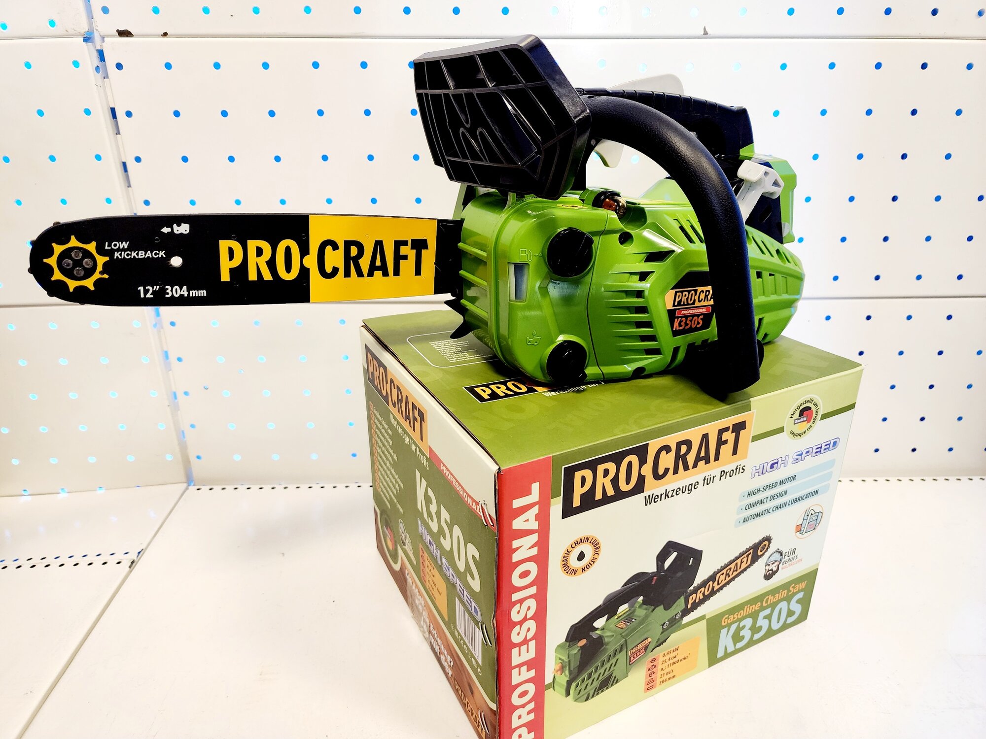 Бензопила-сучкорез ProCraft K350S, 1,2 л. с, шина 30см, антивибрация