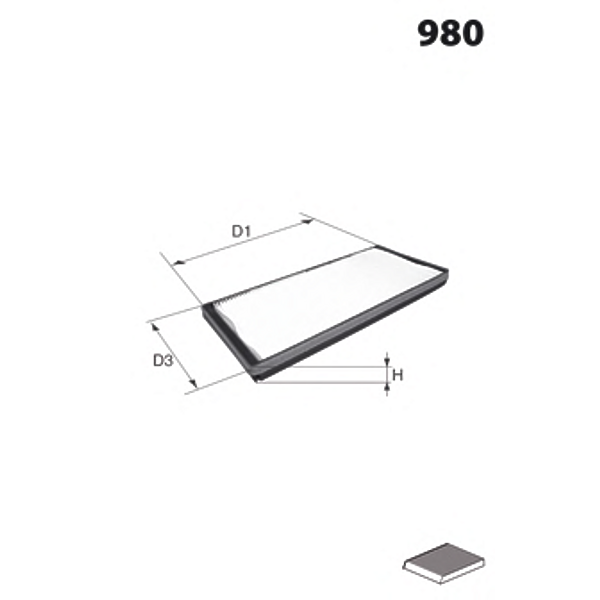 MECAFILTER JKR7161 (64316913506 / 64316935823 / 64319171858) фильтр салона BMW (БМВ) e60 2004