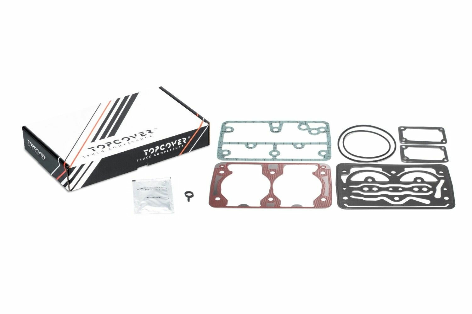 Набор прокладок компрессора, подходит для Скания Serie 3 G series P R T 4 Bus 5 Вольво F10 F12 F16 FH FL10 FL12 FL7 FM Scania Volvo Fm, T05276004, TOPCOVER