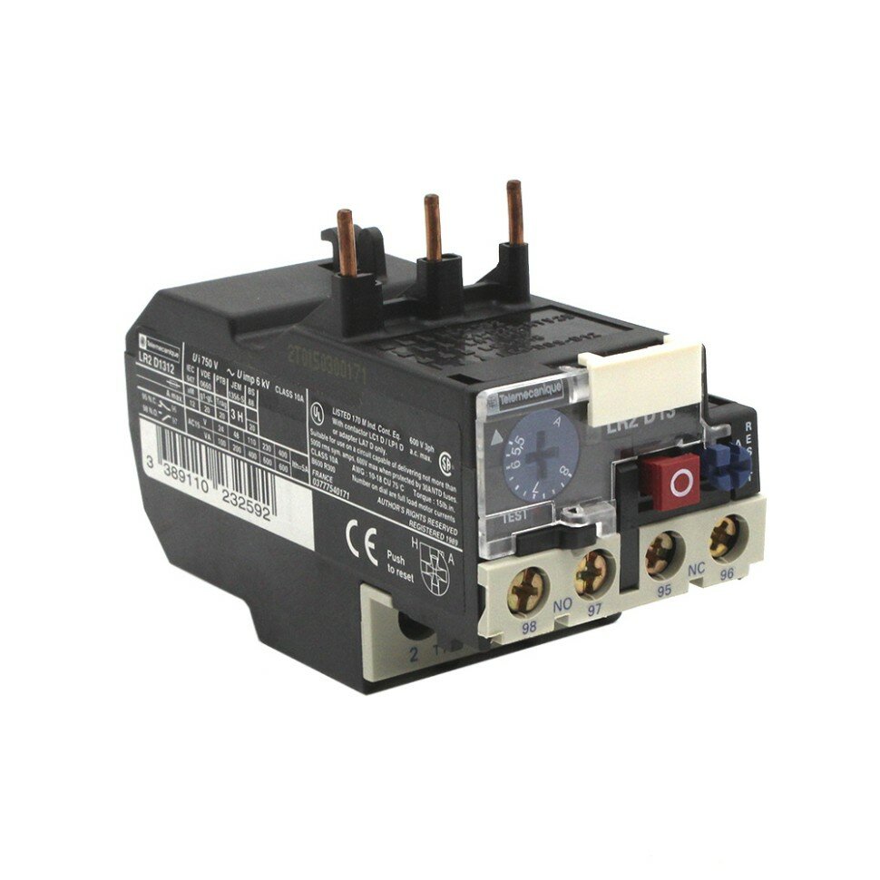 Telemecanique LR2D1312 Тепловое реле перегрузки 5,5-8А