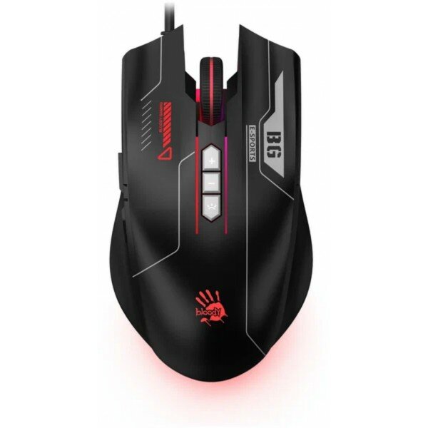 Мышь проводная A4Tech Bloody ES7 черный. 6000 dpi. USB. кнопки - 8