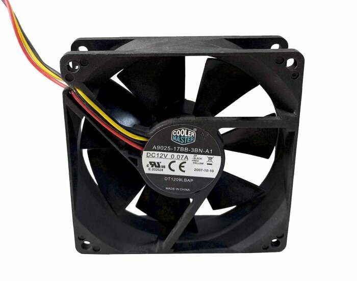 Вентилятор 90x90x25 DC 12V 0.07A Cooler Master A9025-17BB-3BN-A1 3pin