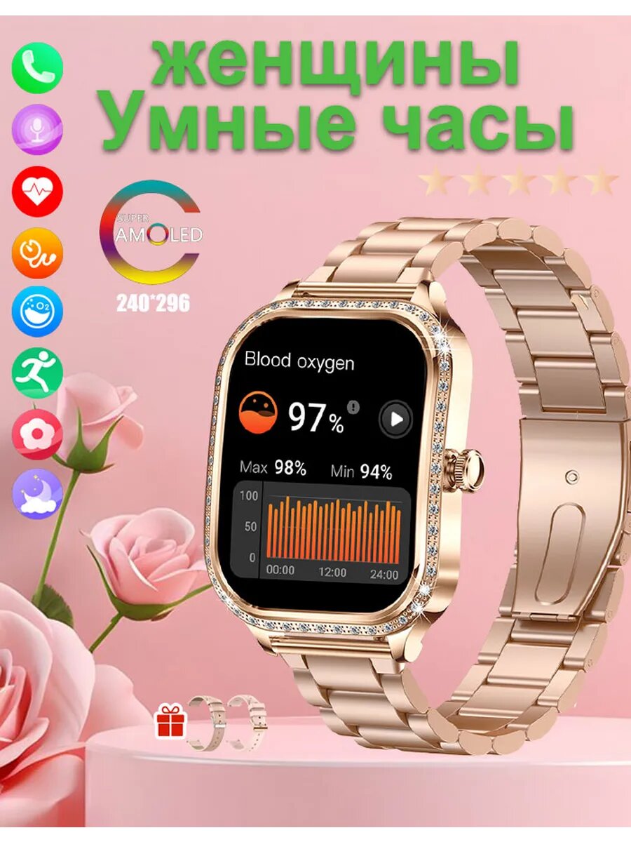 Умные часы для женщин Монитор здоровья