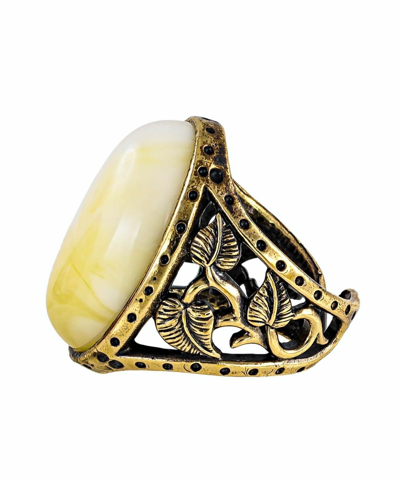 Кольцо, янтарь