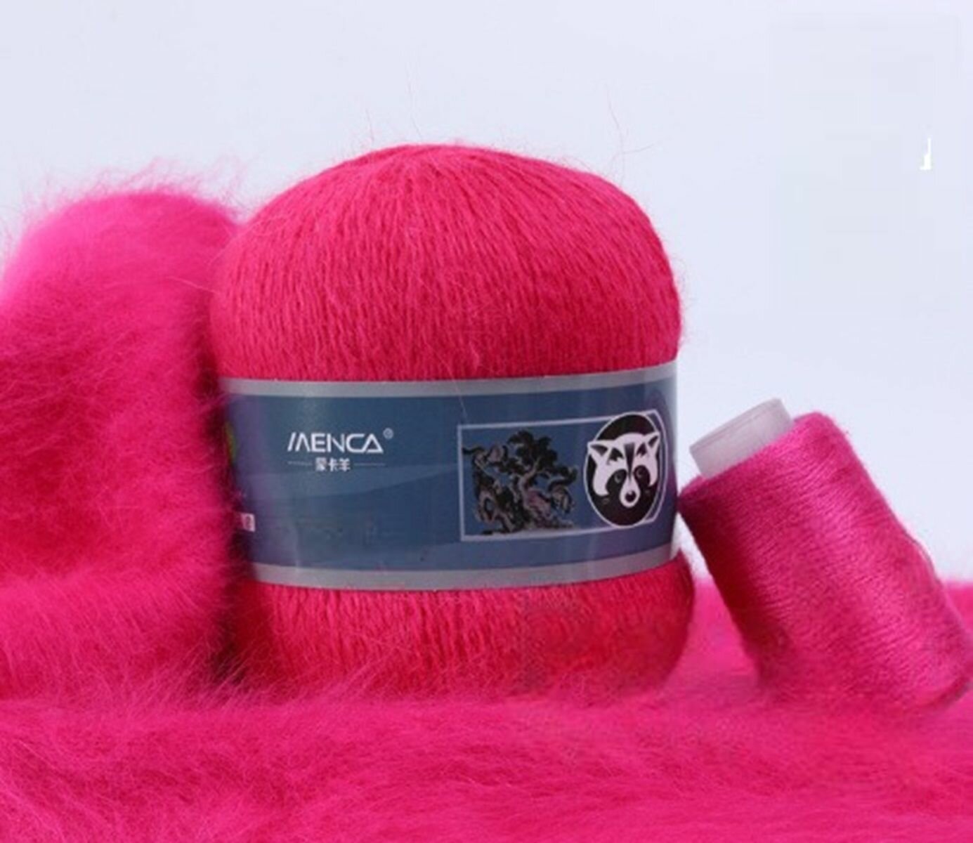 Пряжа Пух норки (синяя этикетка) (5 шт)