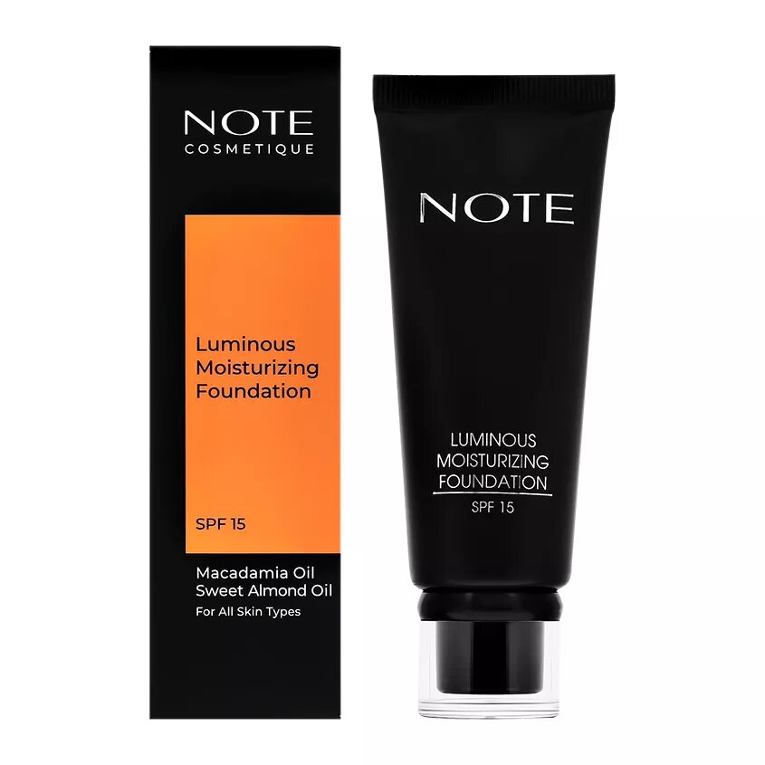 Основа тональная для лица NOTE LUMINOUS MOISTURIZING увлажняющая с эффектом сияния тон 130 Cool rose