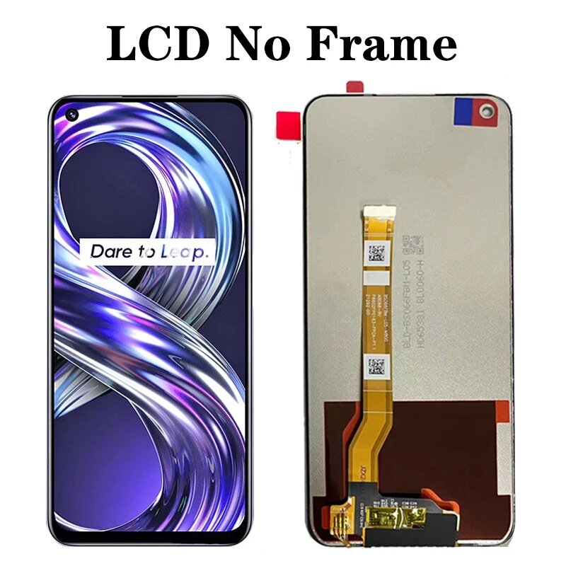 ЖК-дисплей 6,6 дюйма для Oppo Realme 8i RMX3151, дисплей для Realme8i LCD с заменой Black NO Frame