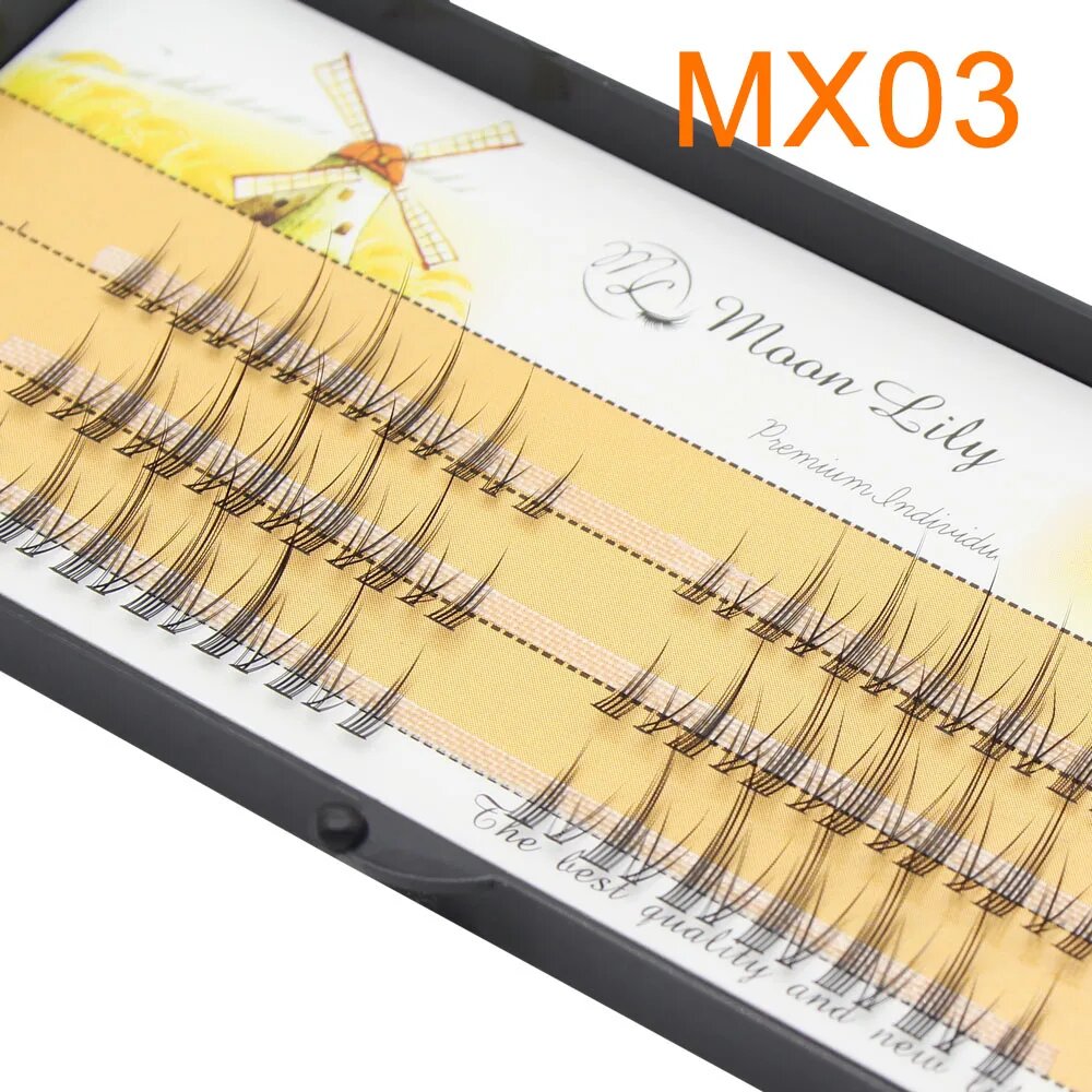 Искусственные ресницы Moon Lily MX03, изгиб D