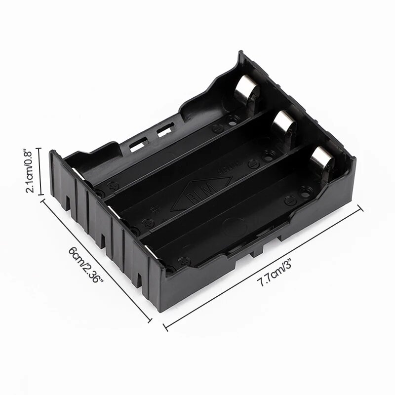 ABS 18650 черный корпус для батарей 1-4 шт