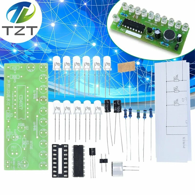 Набор для сборки светодиодного освещения TZT teng CD4017